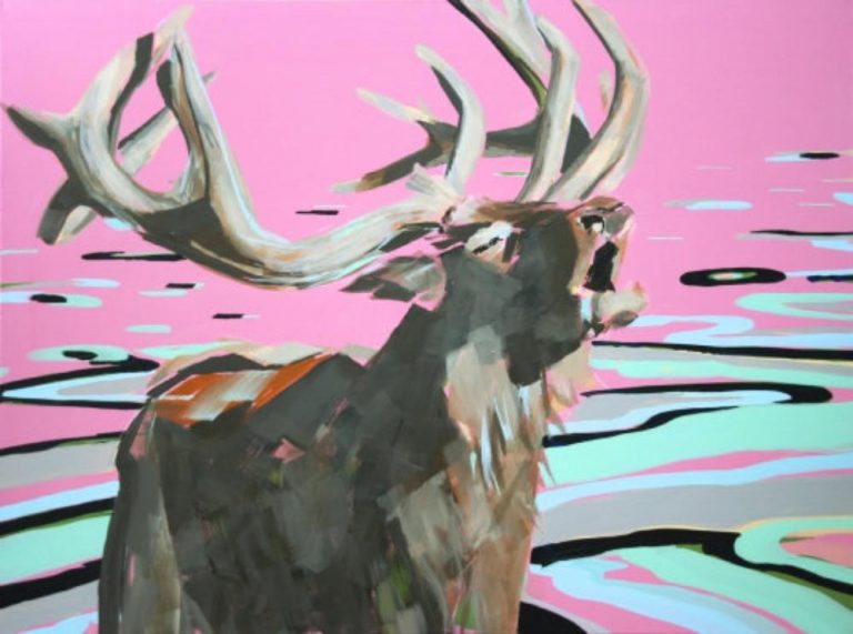 Hirsch – neuer Frühling | 2012 | Acryl | 160 x 120 cm – Daniela ...